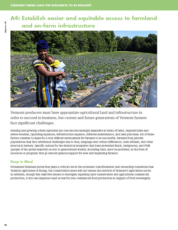 Food Security Objective A4 | VT Farm to Plate